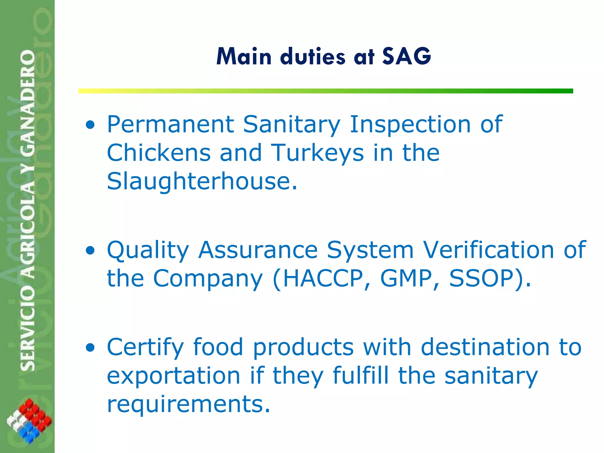 Food Safety- Chile | PPT
