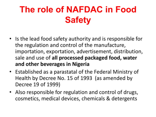 Food Safety- Nigeria | PPT