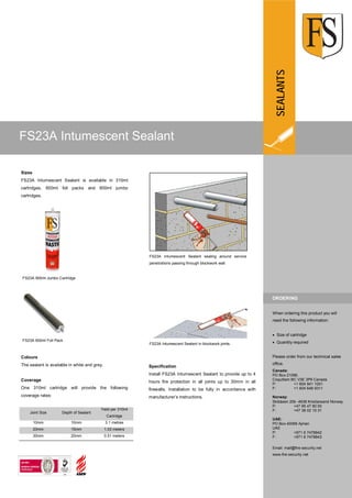 Intumescent Sealant - Steel Fire Protection | Firestopping | Fire ...