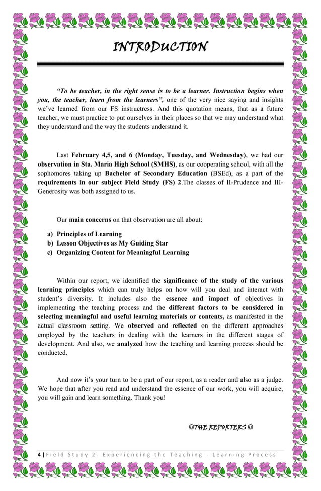 FS 2 (Episodes 1,2,and 3) | DOCX | Professional School | Postgraduate ...