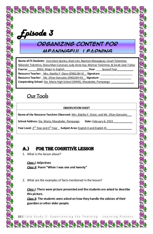 FS 2 (Episodes 1,2,and 3)