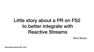 FS2 mongo reactivestreams | PPT