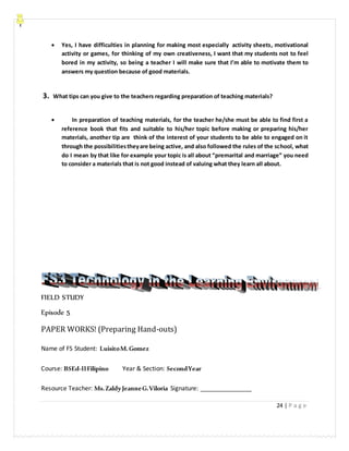 FS 3 - technology used in learning | DOCX
