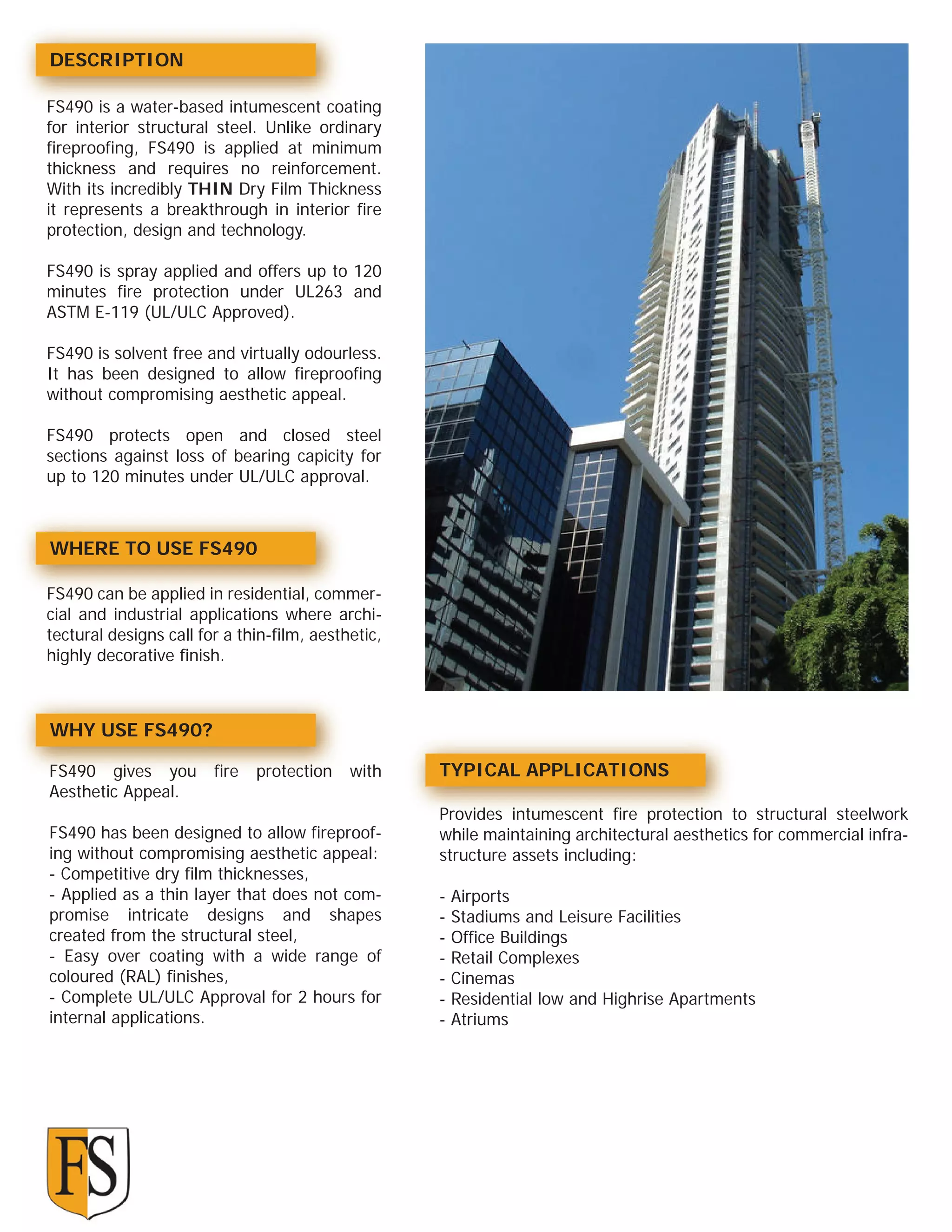 Water Based Intumescent Steel Coating - Fireproofing Steel Canada ...