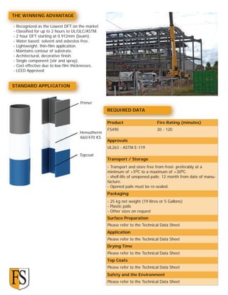 Water Based Intumescent Steel Coating - Fireproofing Steel Canada ...