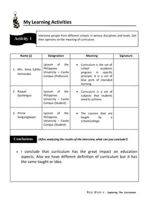 Field Study 4 Episode 1 | DOCX
