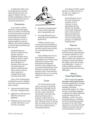Emotional Disturbances | PDF