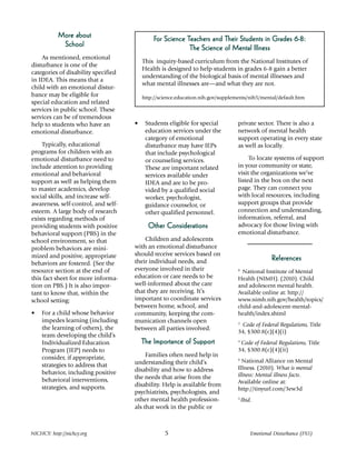 Emotional Disturbances | PDF