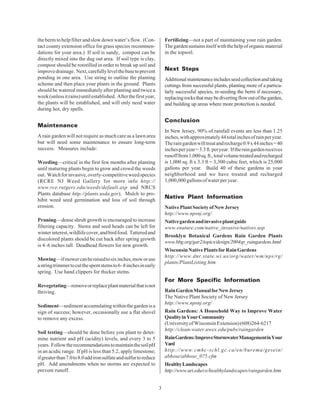 Rutgers Cook College: Rain Gardens Fact Sheet | PDF