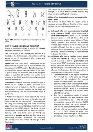 Fs54 fragile x syndrome..inheritance | PDF | Reproductive Health ...
