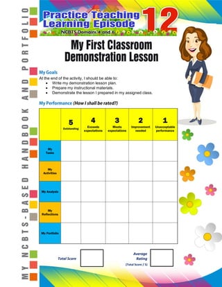 FS 7 Episode 12: My First Classroom Demonstration Lesson | PDF