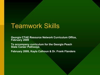 Teamwork Skills.ppt