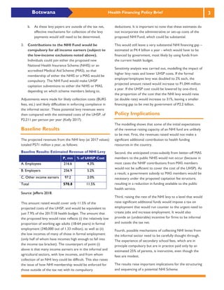 Fiscal Space and Financing for National Health Insurance in Botswana ...
