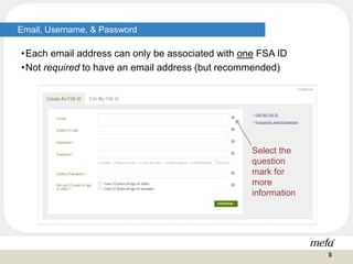 Creating your FSA ID | PPT