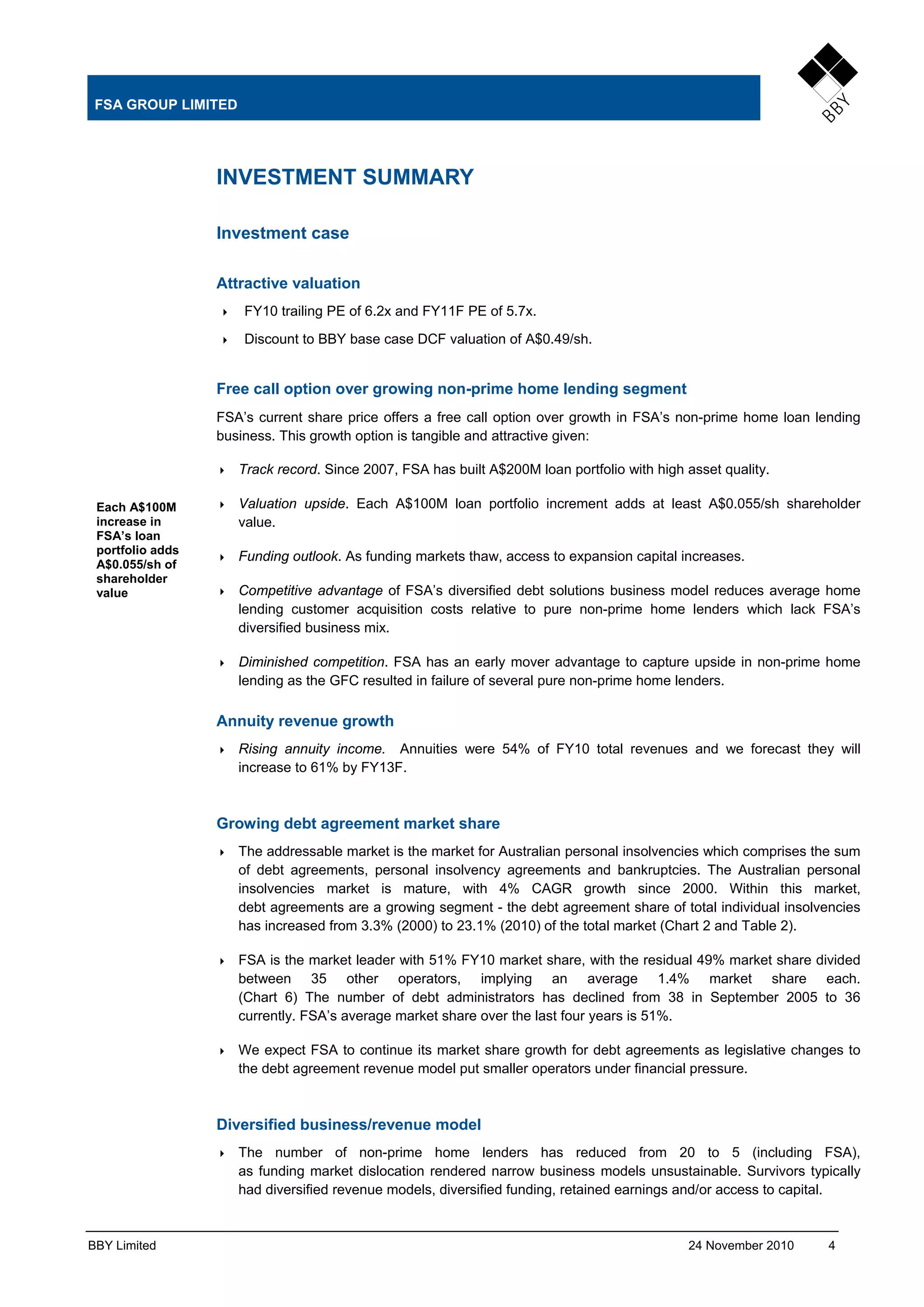 FSA - equity research initiation report | PDF