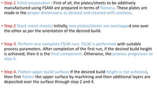 Friction stir additive manufacturing | PPTX