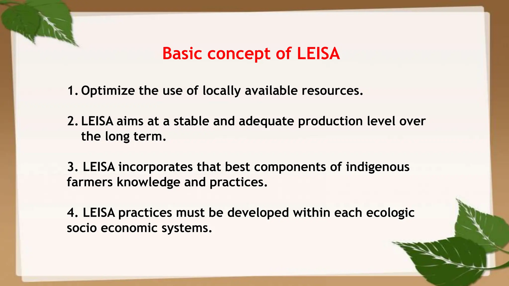 HEIA LEIA AND LEISA | PPTX