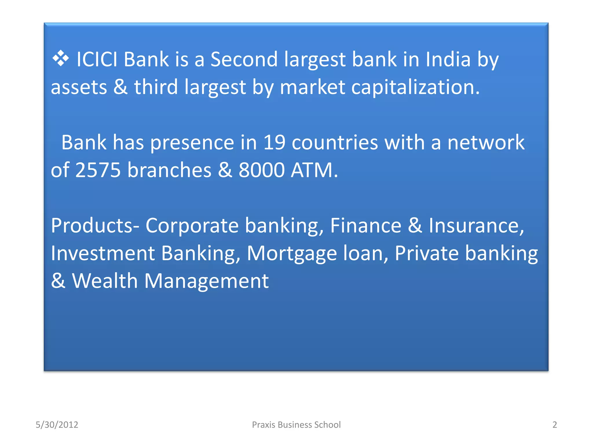 Financial Statement Analysis of ICICI Bank Ltd. | PPTX