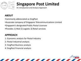 Company analysis: SingPost | PPT