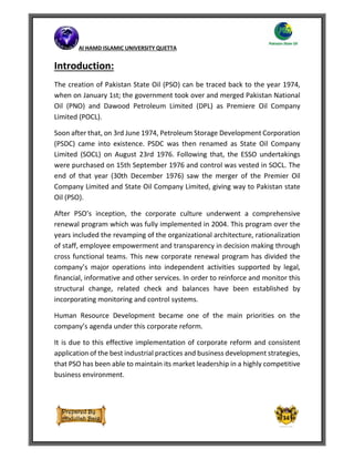 Financial Statement Analysis of PSO | PDF