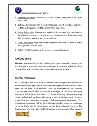 Financial Statement Analysis of PSO | PDF