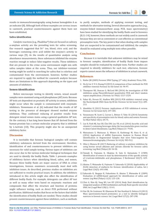 Crimson Publishers: Practical Issues of Inhibition in Forensic Body ...