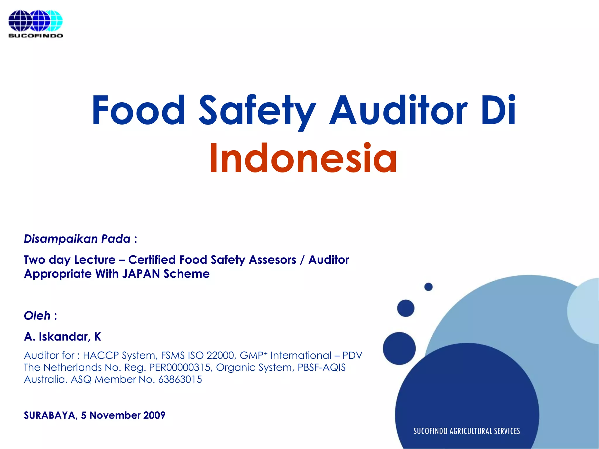 Fs auditor in indonesia | PDF