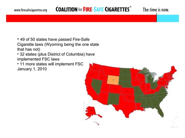 Welcome to Fire-Safe Cigarette Conference | PPT