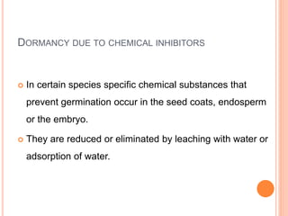 Types of seed dormancy & Methods to overcome it | PPTX