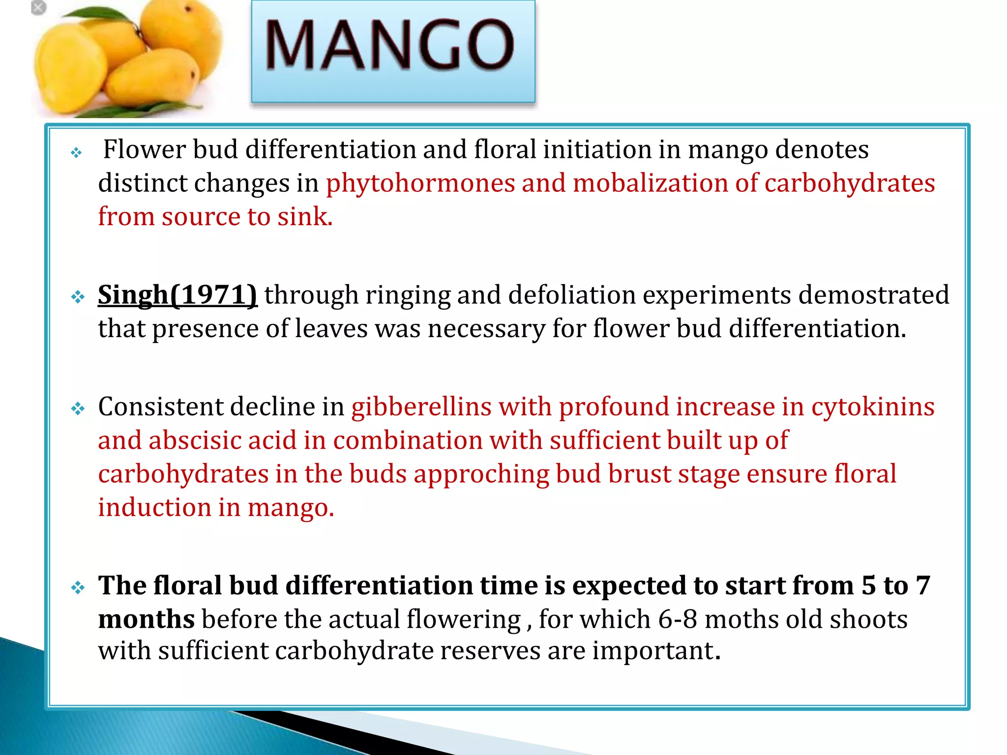 Physiology of flowering and fruiting of important fruit crops | PPTX