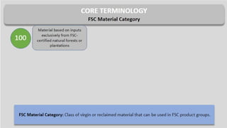 FSC chain of custody management system training | PPTX