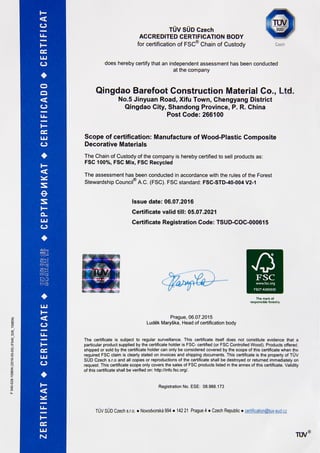Fsc certificate
