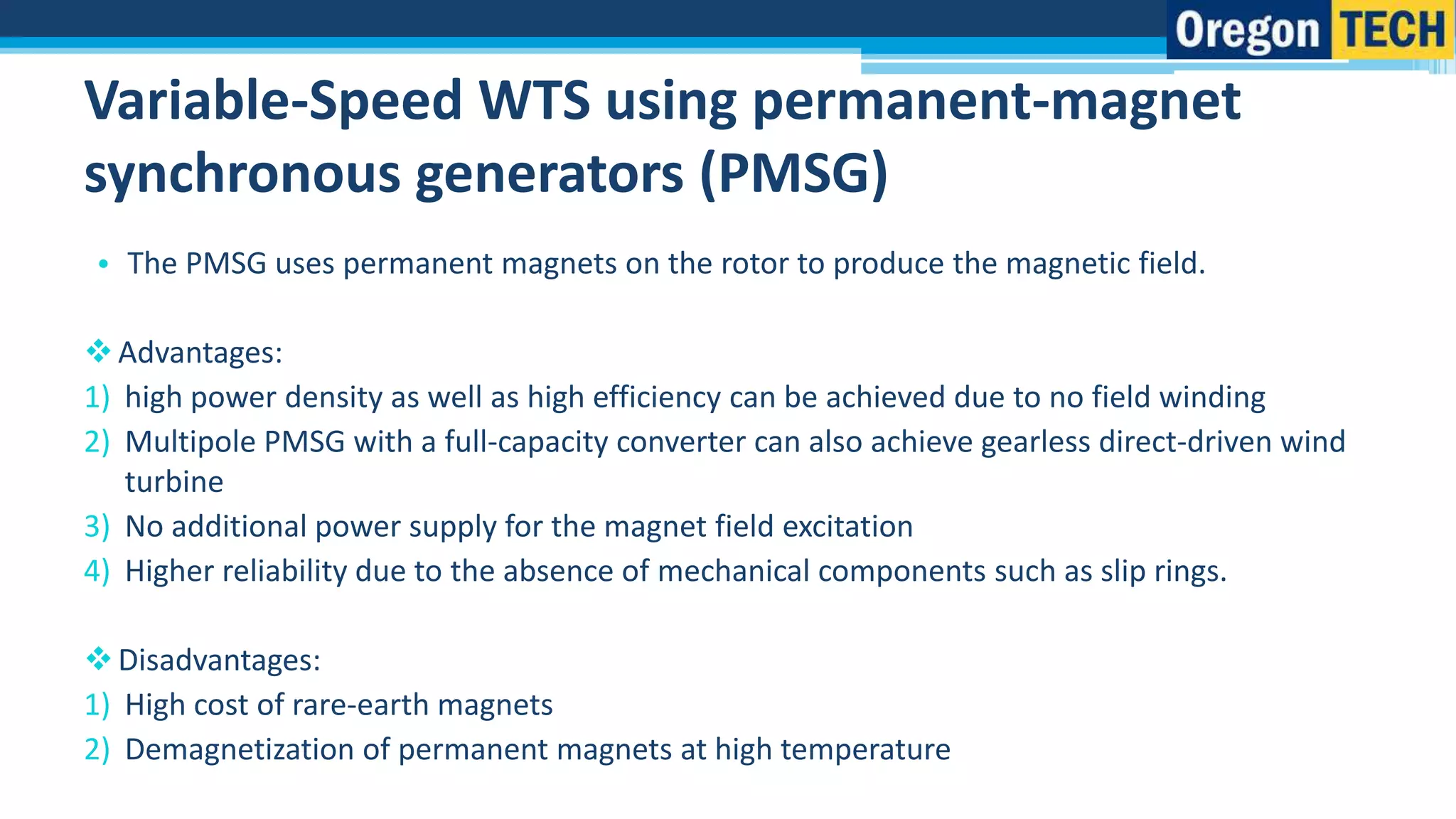 Full-scale converter for synchronous wind turbine generators | PPTX