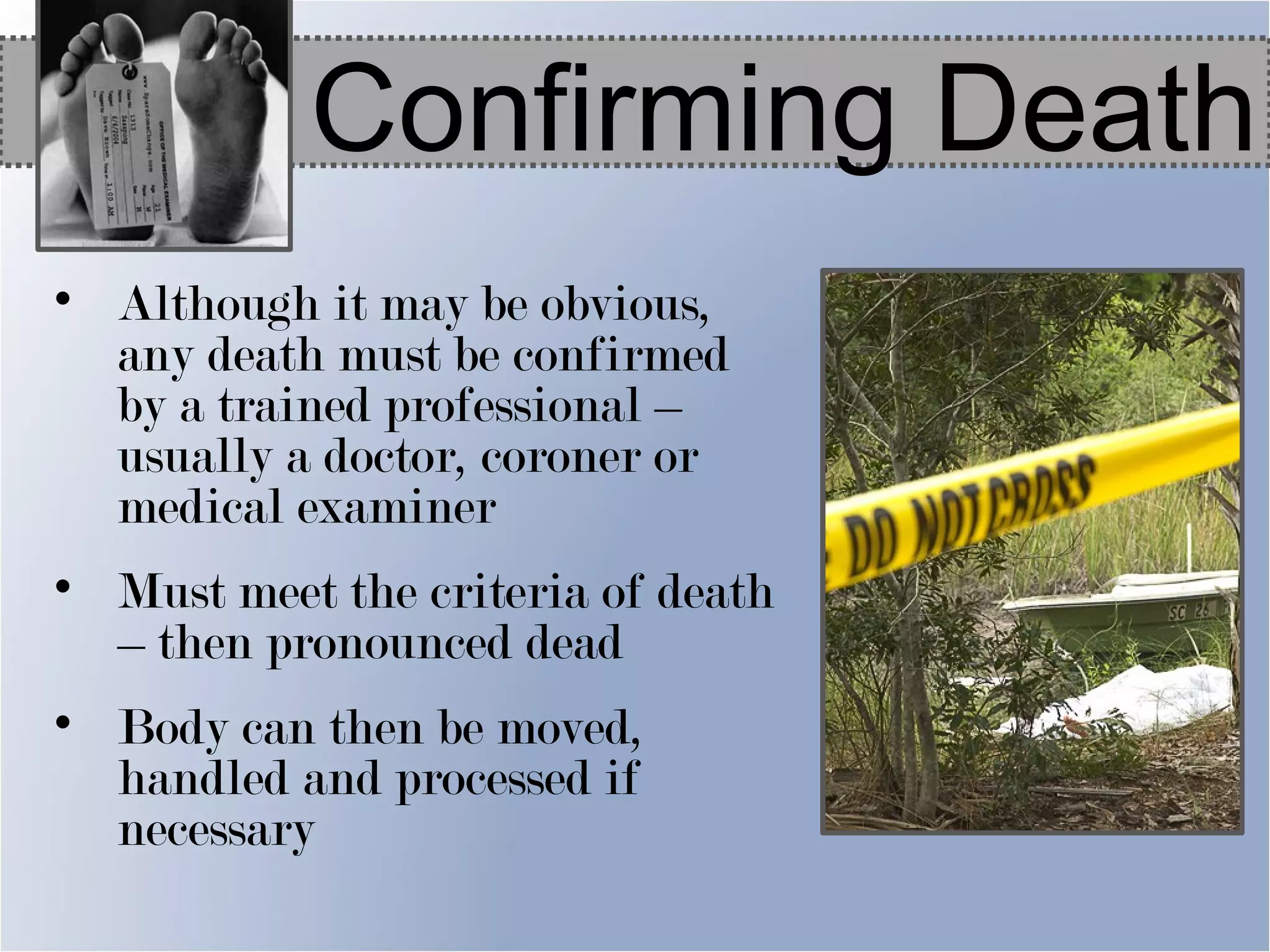 Chapter 13 - Process of Death | PPT