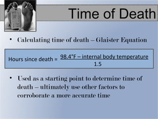 Chapter 13 - Process of Death | PPT