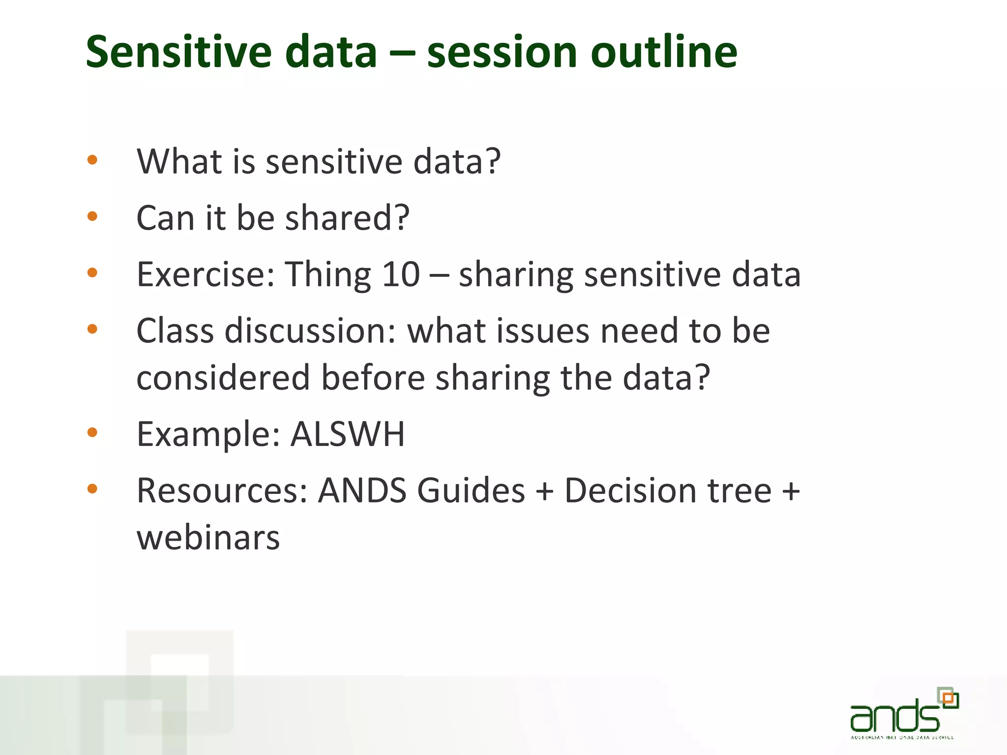 FSCI Sharing sensitive data | PPTX