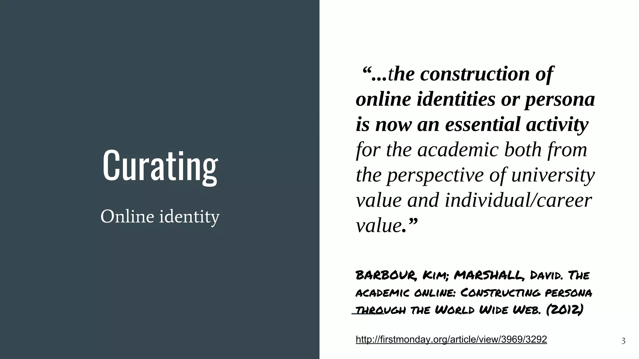 Fsci am2 managing your scholarly identity