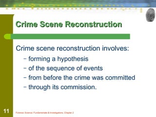 FORENSIC SCIENCE CRIME SCENE INVESTIGATION | PPT