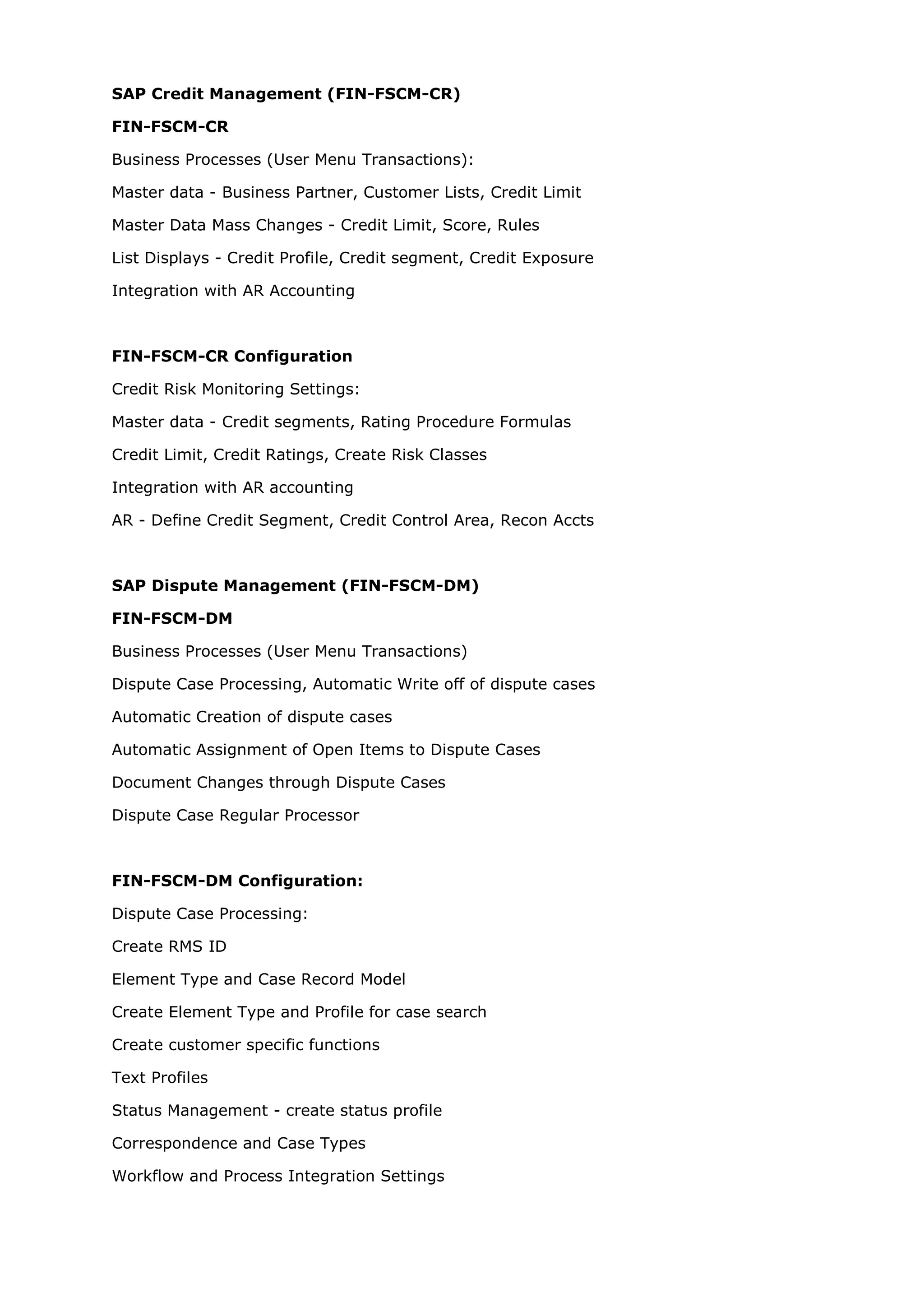 SAP FSCM ONLINE TRAINING BY KMR | PDF