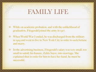 F. Scott Fitzgerald | PPT