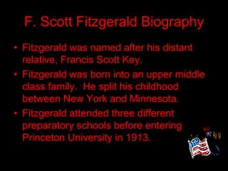 F Scott Fitzgerald | PPT