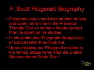 F Scott Fitzgerald | PPT