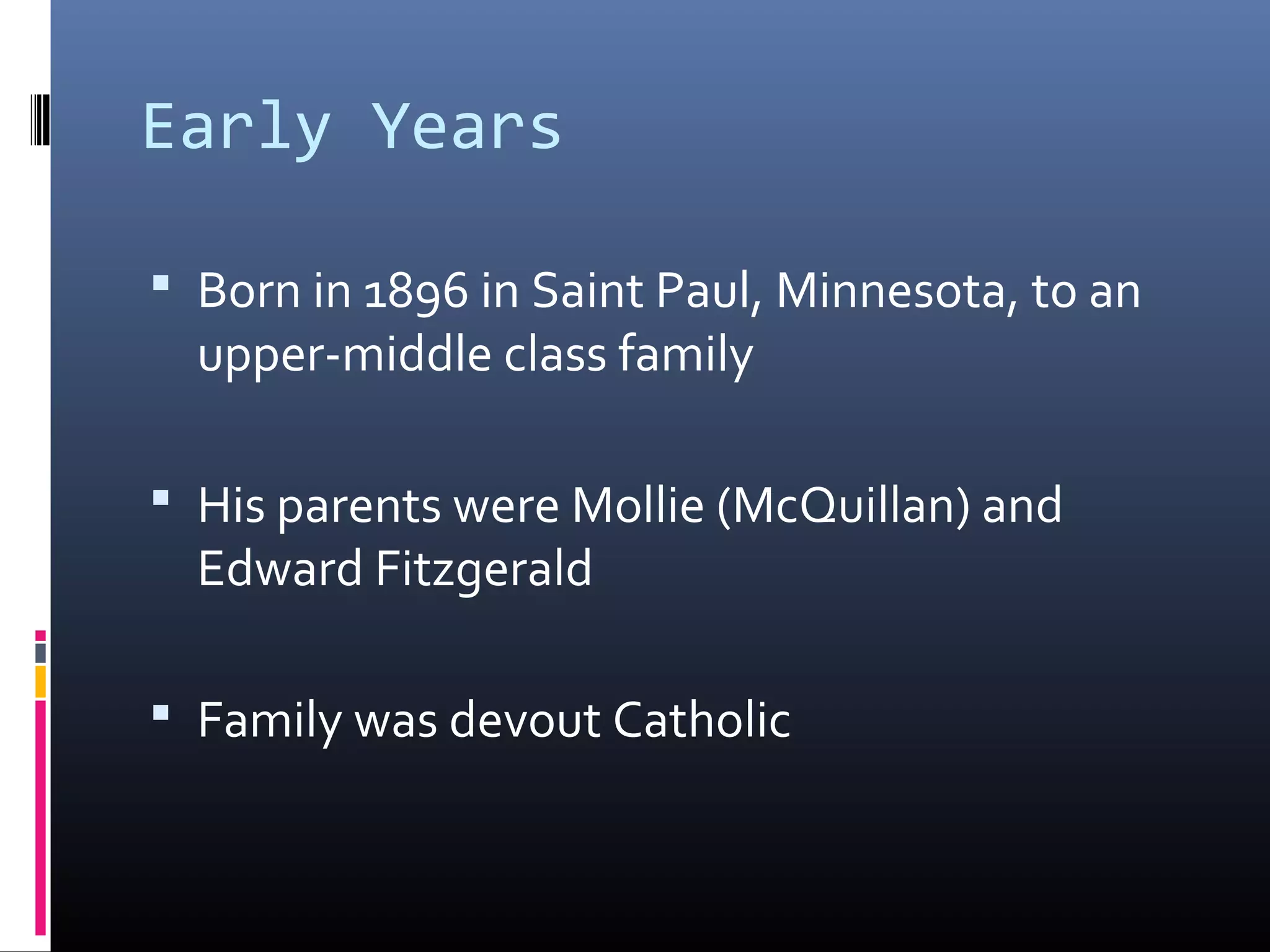 F Scott Fitzgerald | PPT
