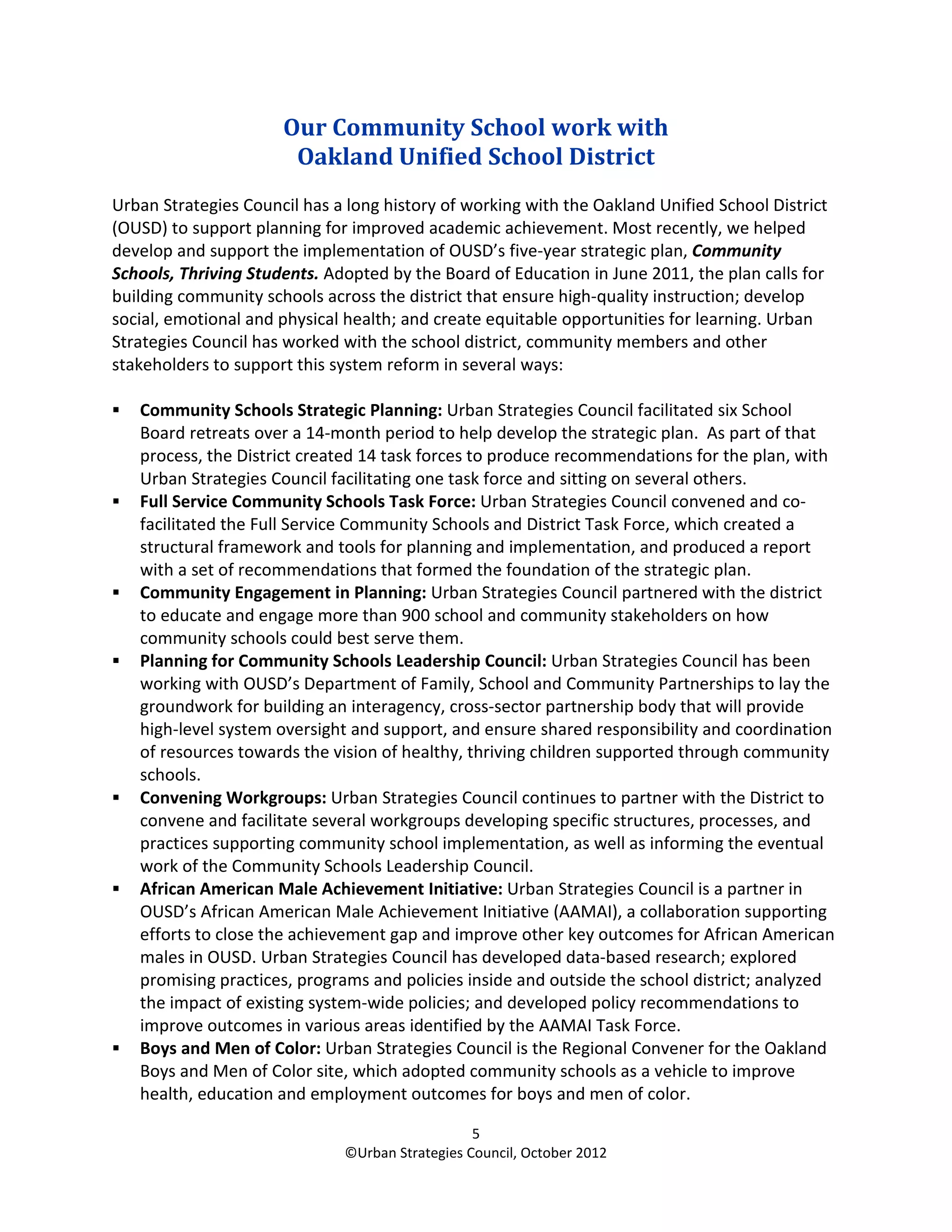 Community School Characteristics | PDF