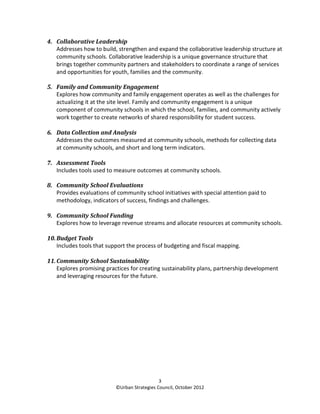 Community School Characteristics | PDF