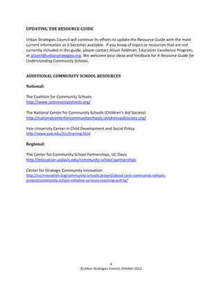 Community School Characteristics | PDF