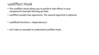 React API and Hooksfjhfhjfjhfhjfjfjhfjhf | PPTX