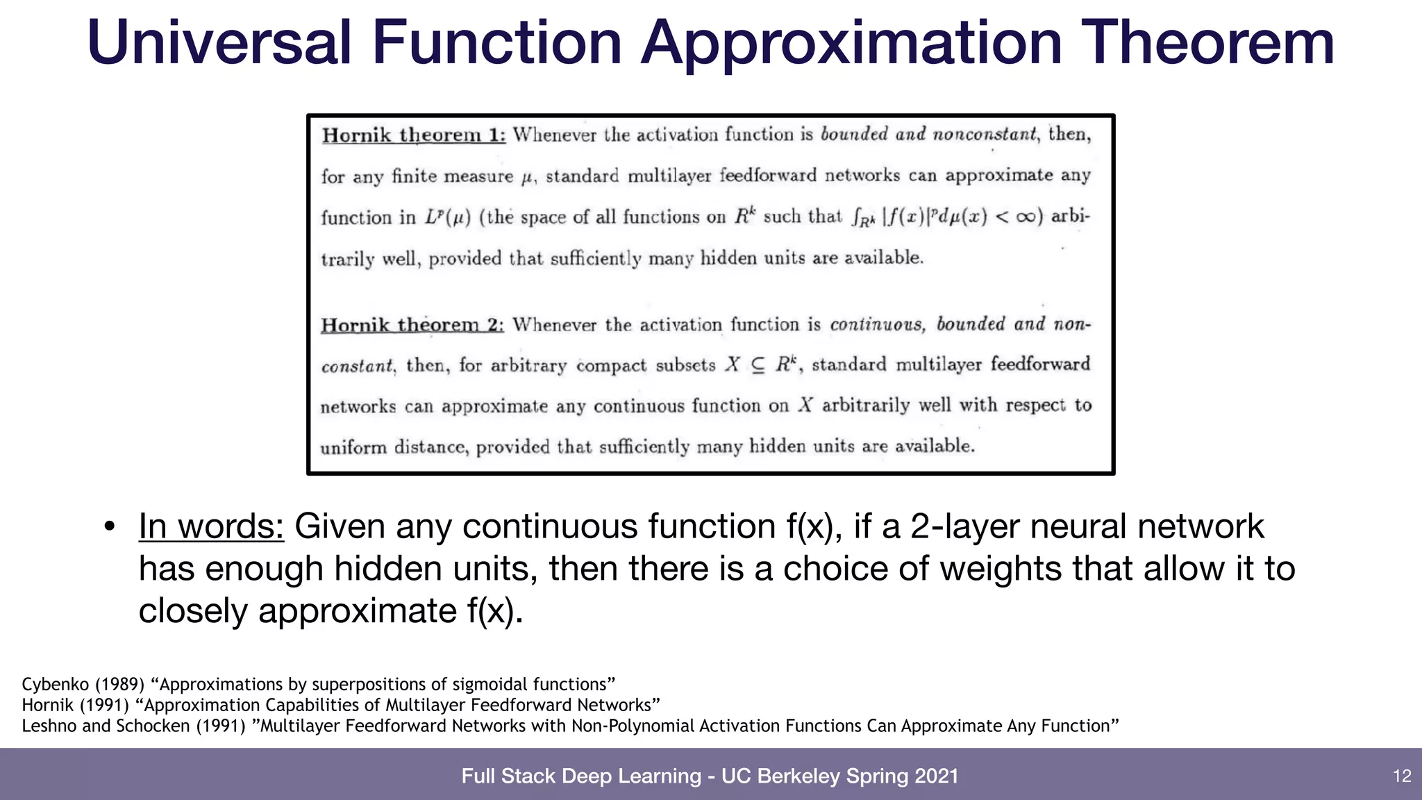 Lecture 1: Deep Learning Fundamentals - Full Stack Deep Learning ...