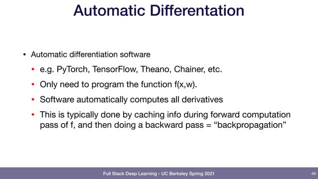 Lecture 1: Deep Learning Fundamentals - Full Stack Deep Learning - Spring 2021 | PDF