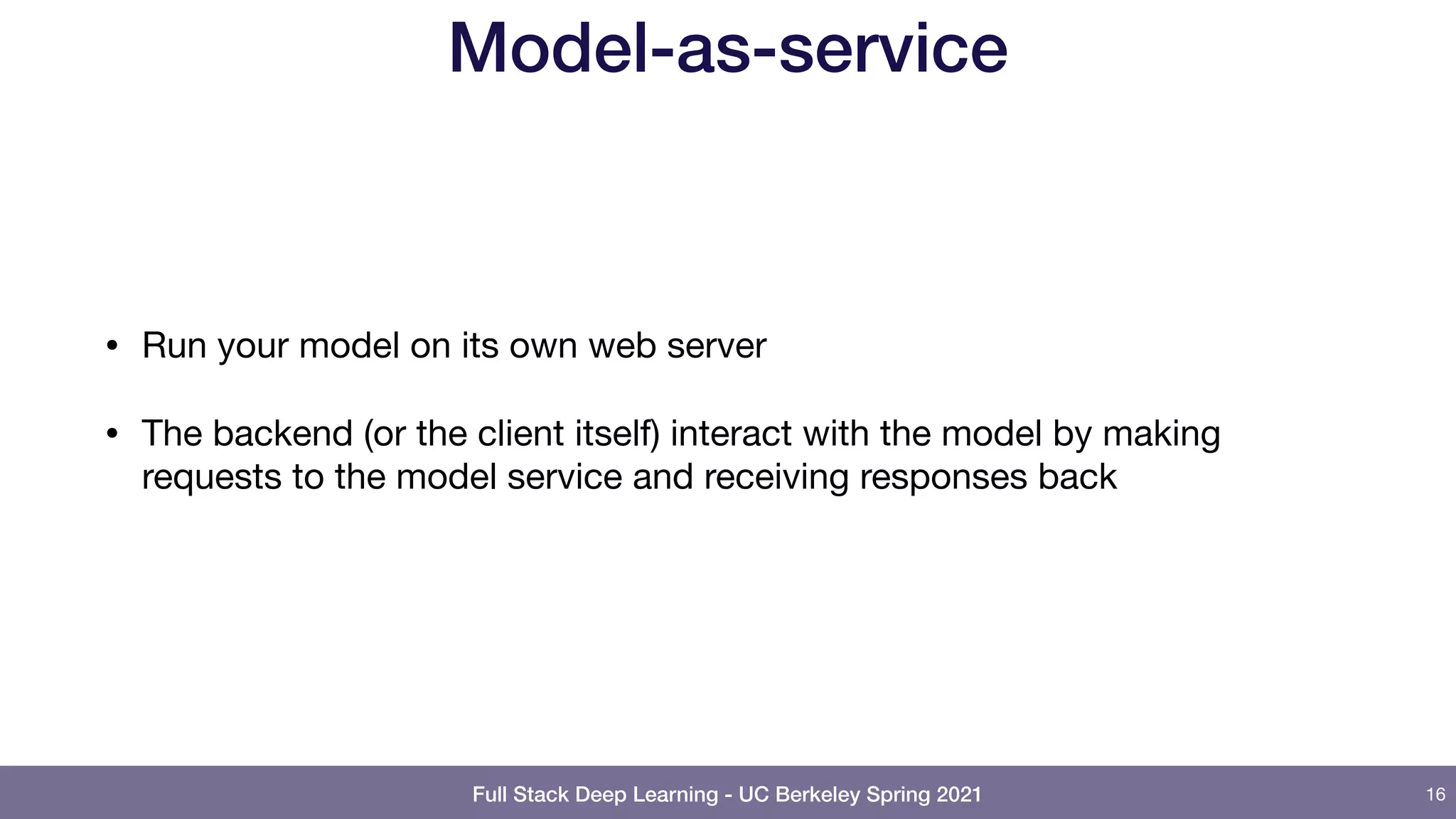 Lecture 11: ML Deployment & Monitoring (Full Stack Deep Learning - Spring 2021) | PDF